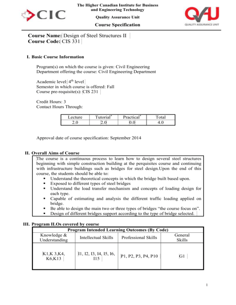 COURSE TITLE COURSE CODE 