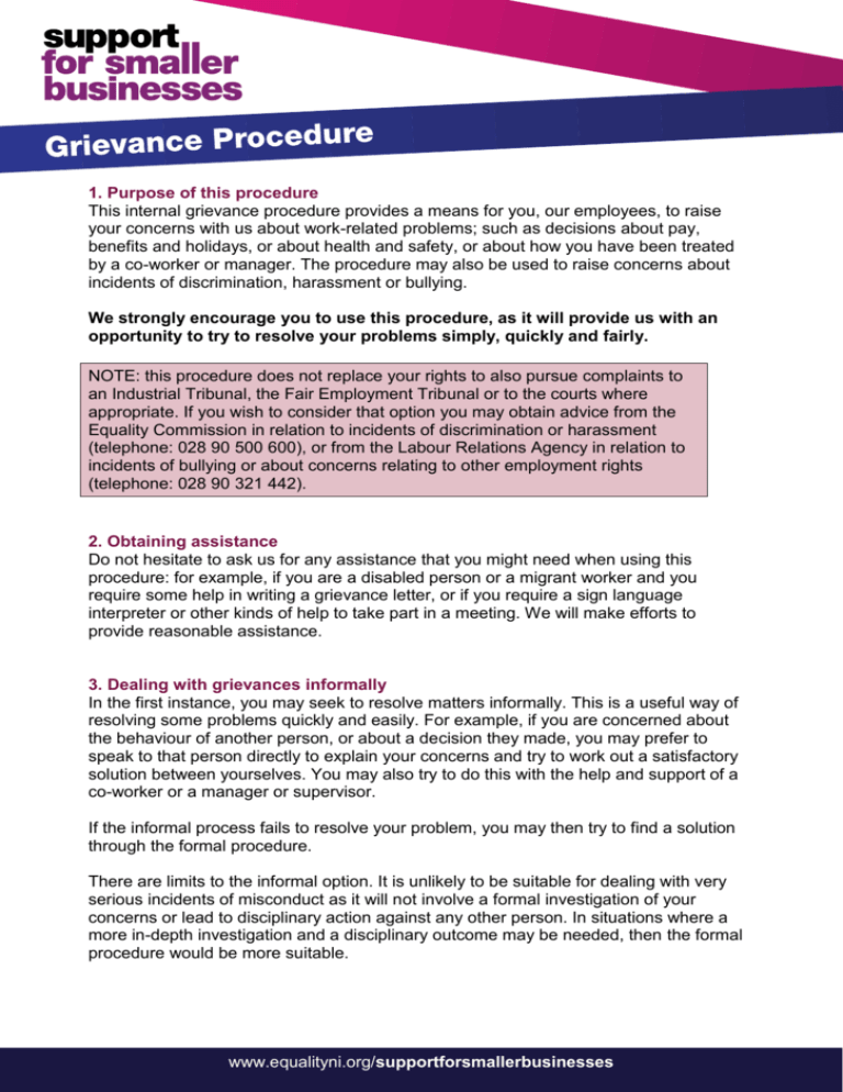 Employee Grievance Procedure A Step by Step Guide