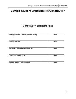 sample of constitution