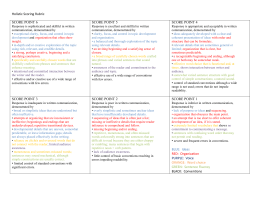 SIX TRAITS WRITING RUBRIC- English 7 Illustrated