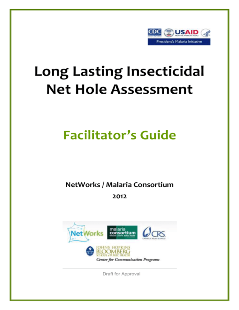 LLIN Hole Assessment Training Overview