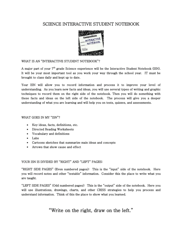 Interactive Science Notebook