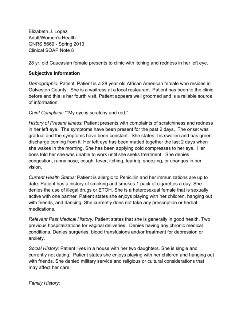 SOAP Note