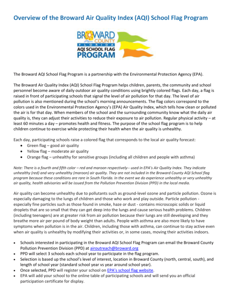 (AQI) School Flag Program