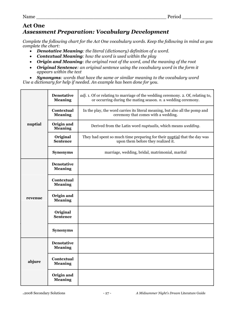 Vocabulary Development Worksheet By Teachers With A Vocabulary Vocabulary Development Worksheet By Teachers With A Vocabulary