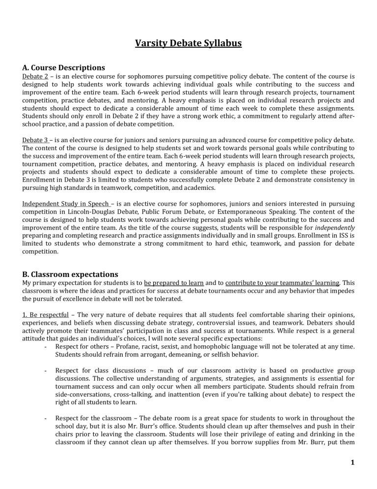 Team Policy Document
