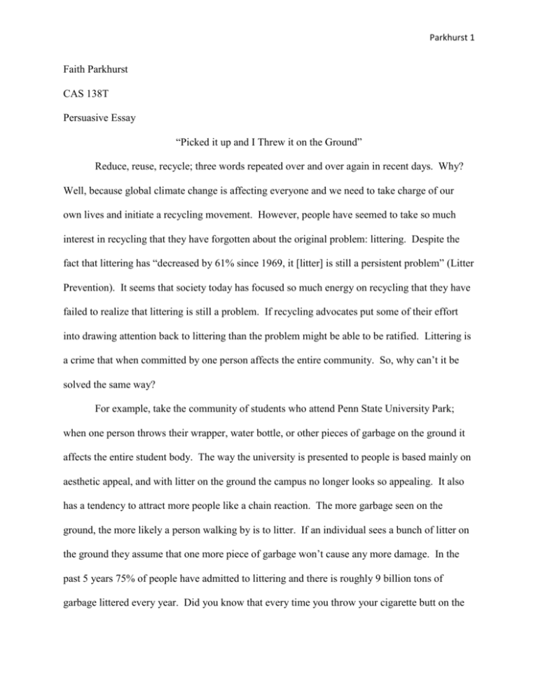 Persuasive Essay