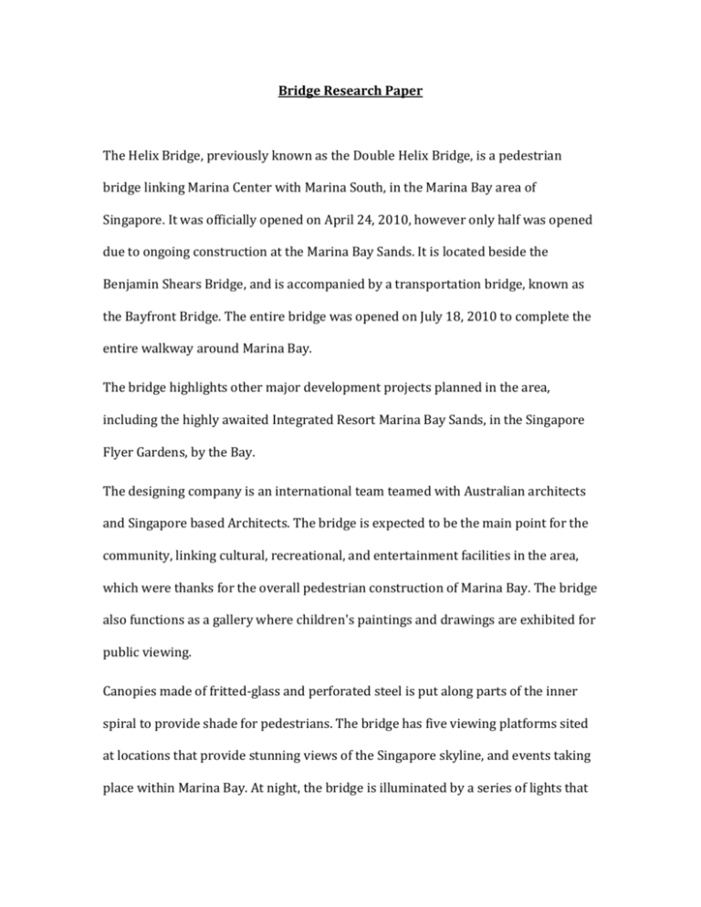 Bridge Research Paper