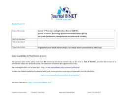 Journal revision letter sample