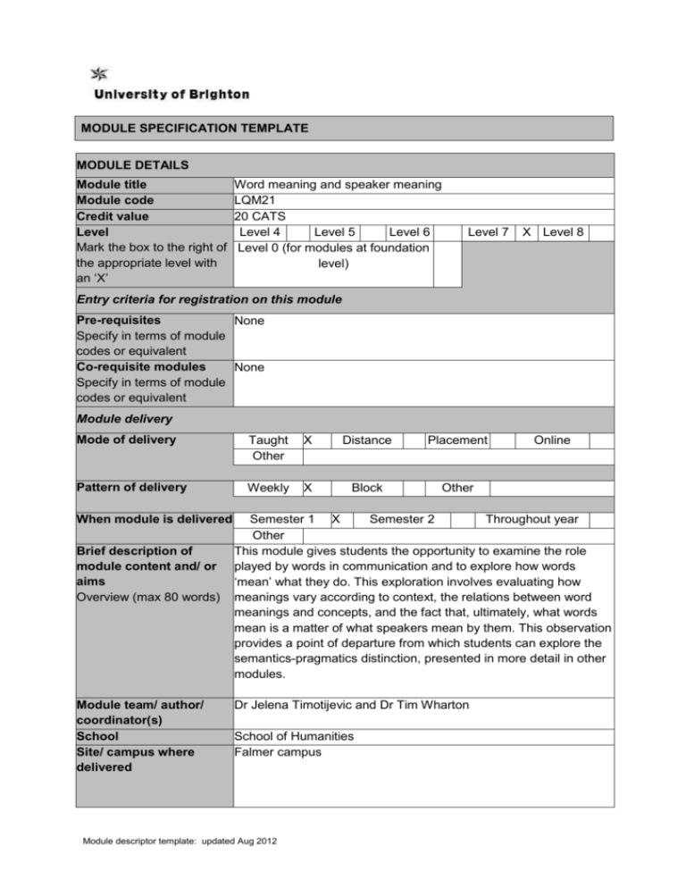 LQM21 Word Meaning And Speaker Meaning 2014 v2