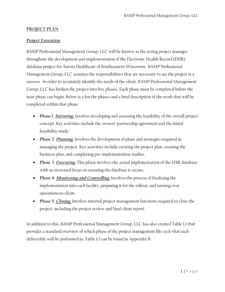 Project Plan