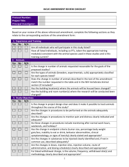 Laboratory Inspection Checklist