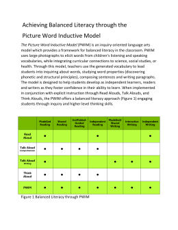Balanced Literacy Observation Form