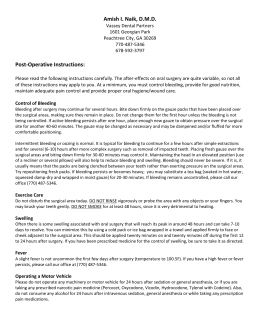Post Operative Instructions for Wisdom Tooth Extractions