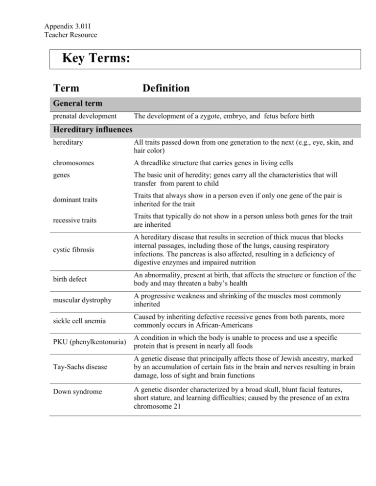 Hereditary Influences Hereditary Influences
