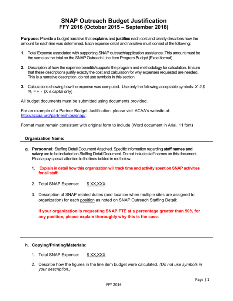 Budget Justification WORD Budget Justification WORD
