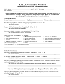 Scoring Form for Fullerton Advanced Balance (FAB) Scale