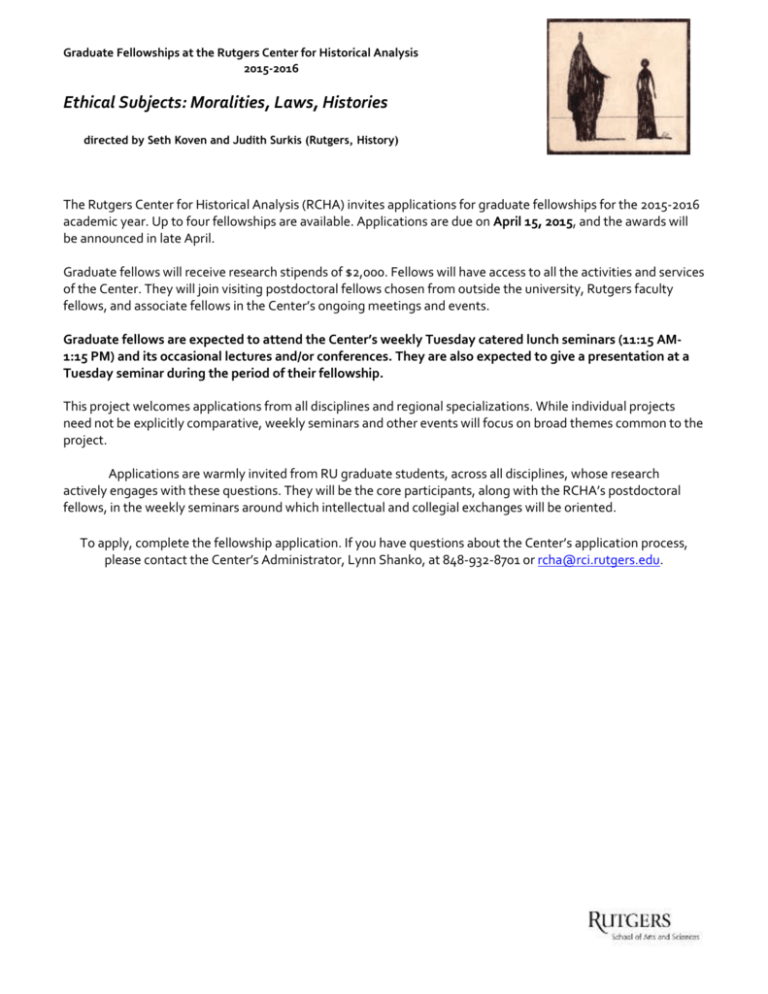 Graduate Fellowship Application 2015 2016