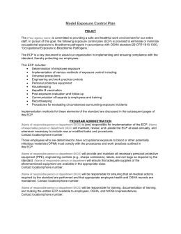 Exposure Control Plan template
