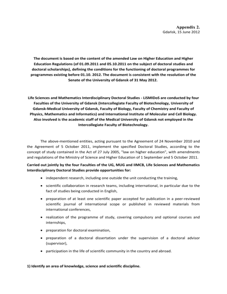 The Program of the Life Sciences and Mathematics