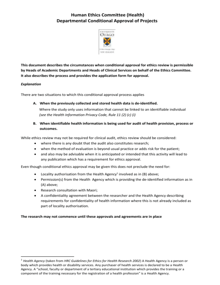 Human Ethics Committee (Health)