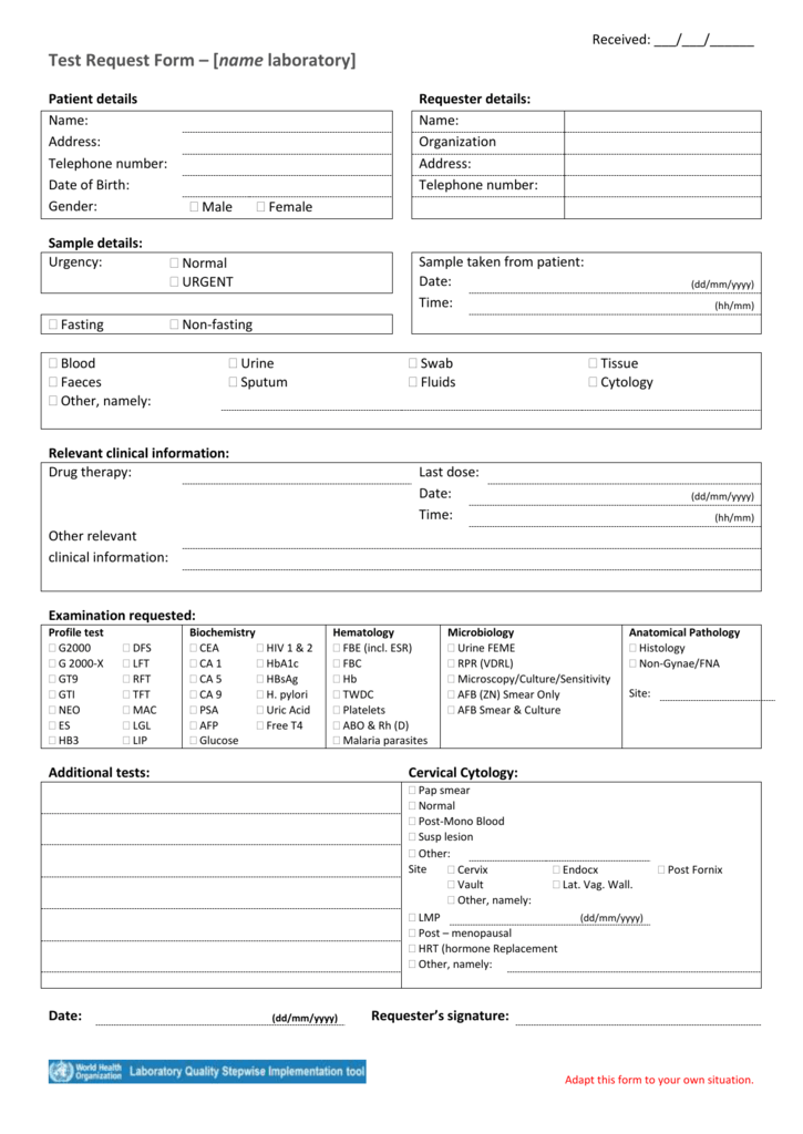 Template Laboratory Re Form