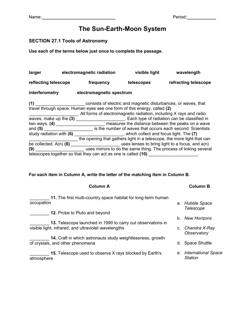 The Sun Earth Moon System Worksheet Answer Key The Earth Images The Sun Earth Moon System Worksheet Answer Key The Earth Images