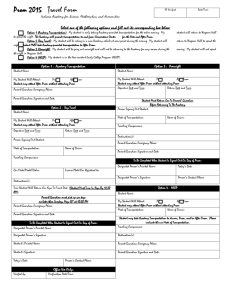 Prom-project-worksheet