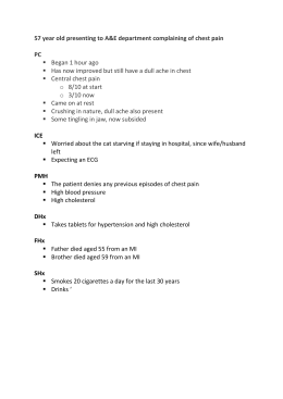Chest Tube Skills Demonstration Checklist *Preceptor please initial