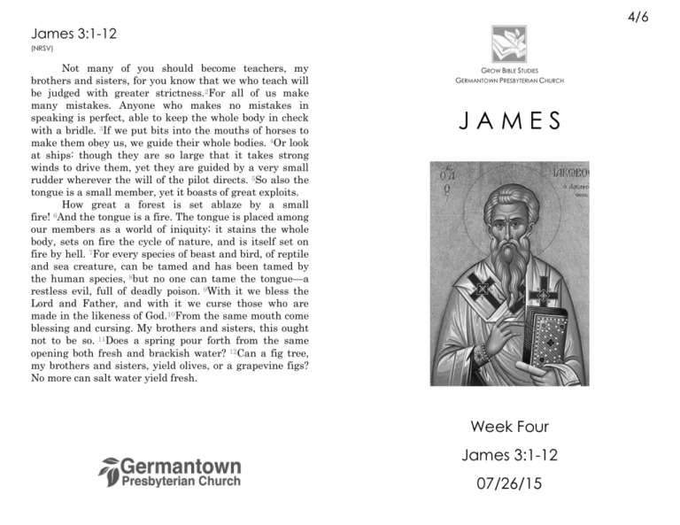 Week Four James 3 1 12