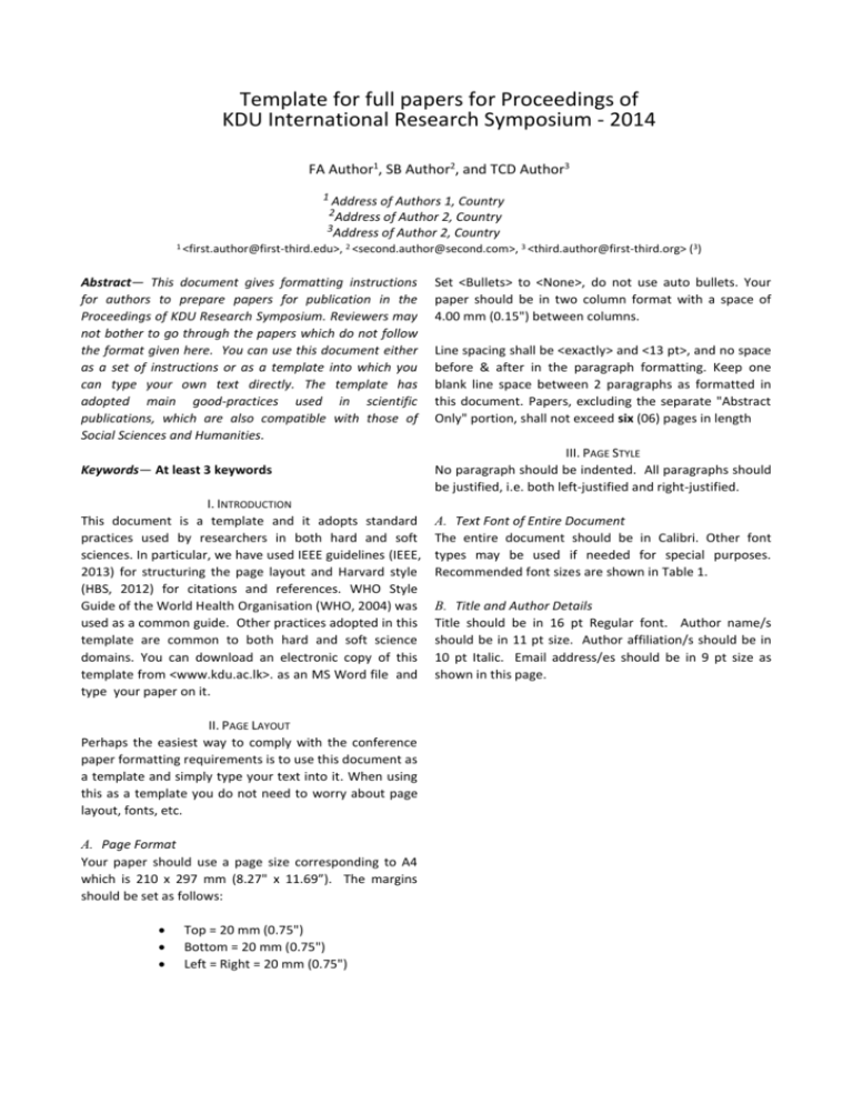 IEEE Paper Template In A4 V1 