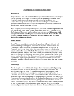 Informed Consent For Injection Therapy