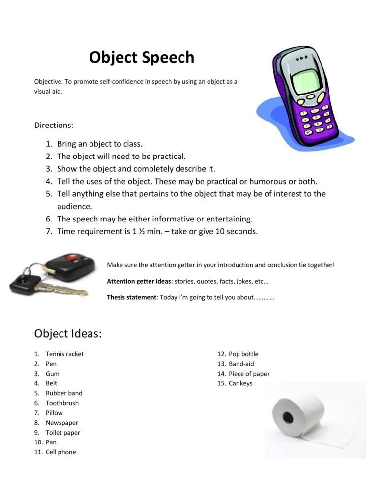 Object Speech