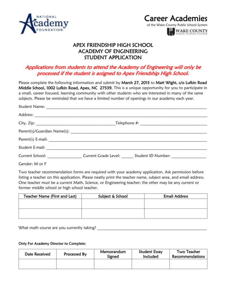 Here Apex Friendship High School Here Apex Friendship High School