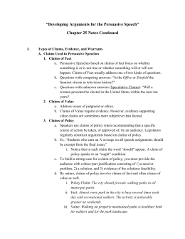 English 123 The Toulmin Method and Essay Structure