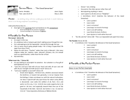 KEY STUDY - Darley & Batson (1973) – Master of the Good