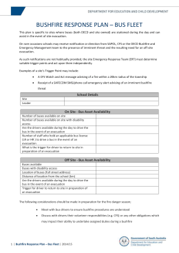 Bus Evacuation Form