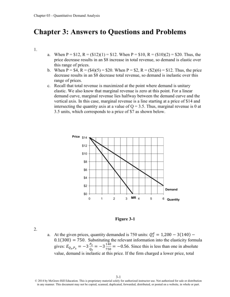 Chapter 3 Answers To Questions And Problems