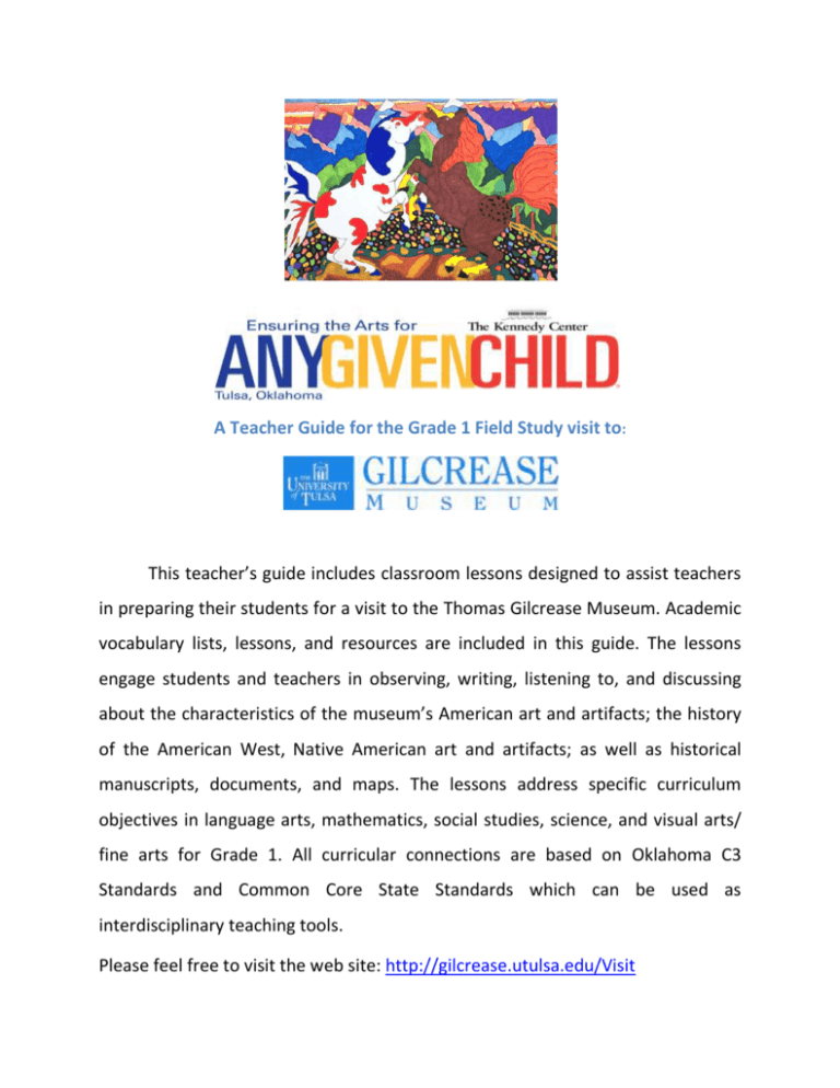 Gilcrease Museum 1st Grade Curriculum