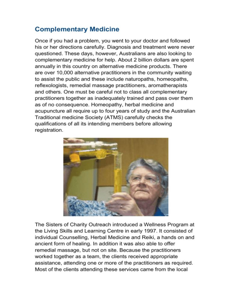 Complementary Medicine Complementary Medicine