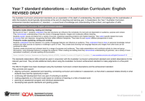 Year 7 English Curriculum Standards - Australian Curriculum