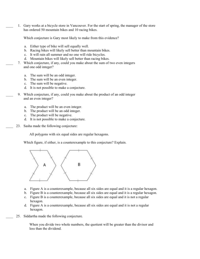 Logic And Reasoning Practice