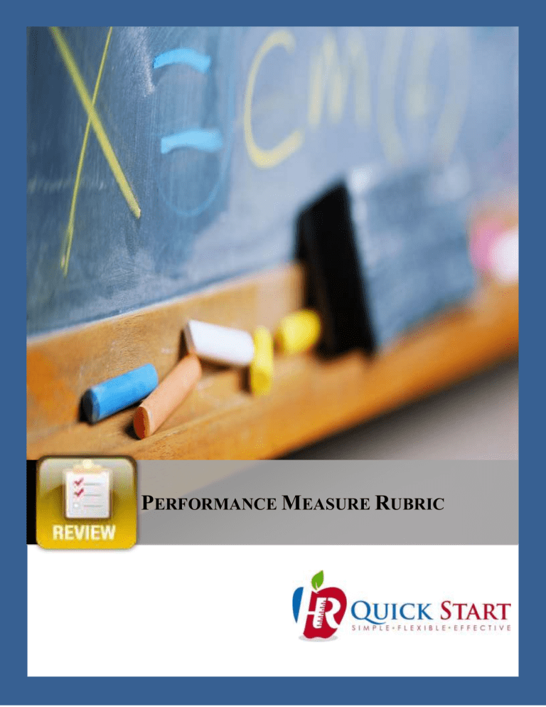 Performance Measure Rubric
