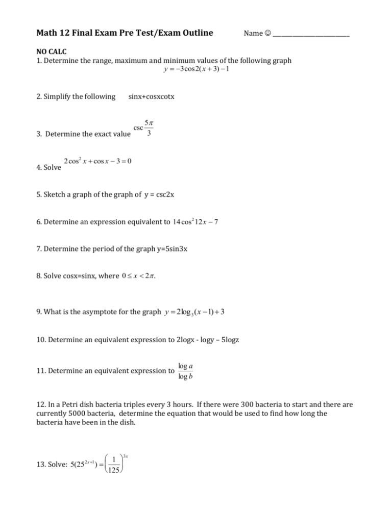 Final Exam Practice Test
