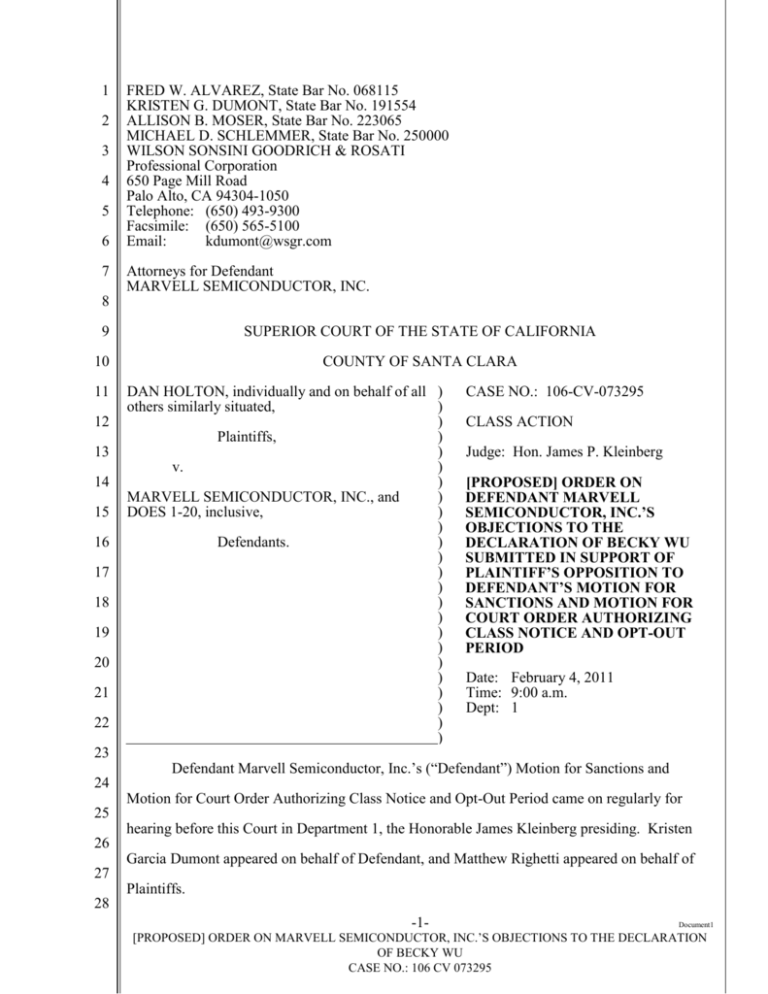 Exhibit 2 to Proposed Order