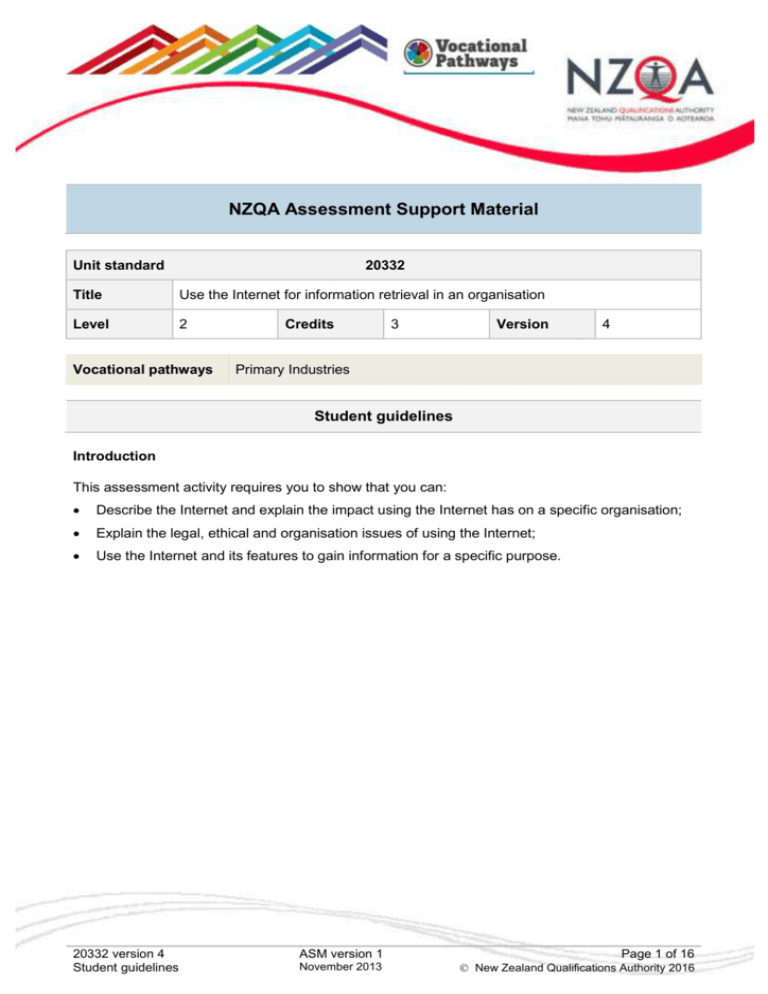 20332 Student guidelines