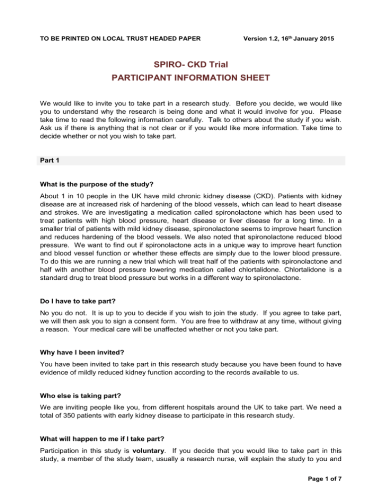 Participant Information Sheet