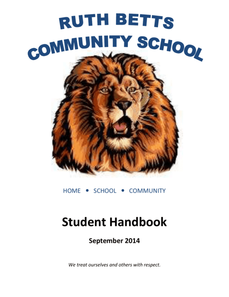 Student Handbook - Ruth Betts Community School