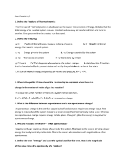 Gibbs Free Energy is a criterion for spontaneity and