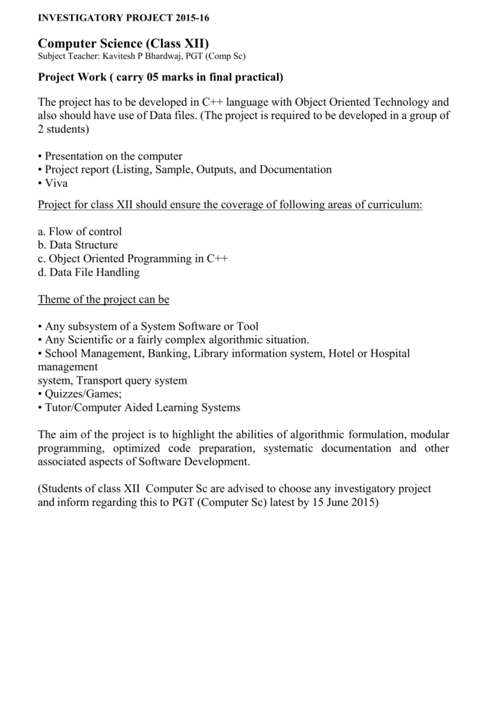 Investigatory Project For Grade 7 What Is An Easy Topic For Science